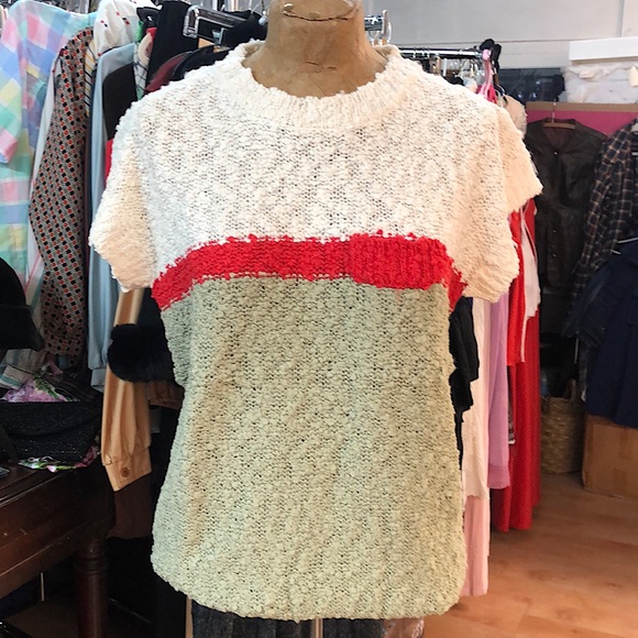 wye oaks | Sweaters | Vintage Wyeoaks 98s Short Sleeve Sweater Knobby ...